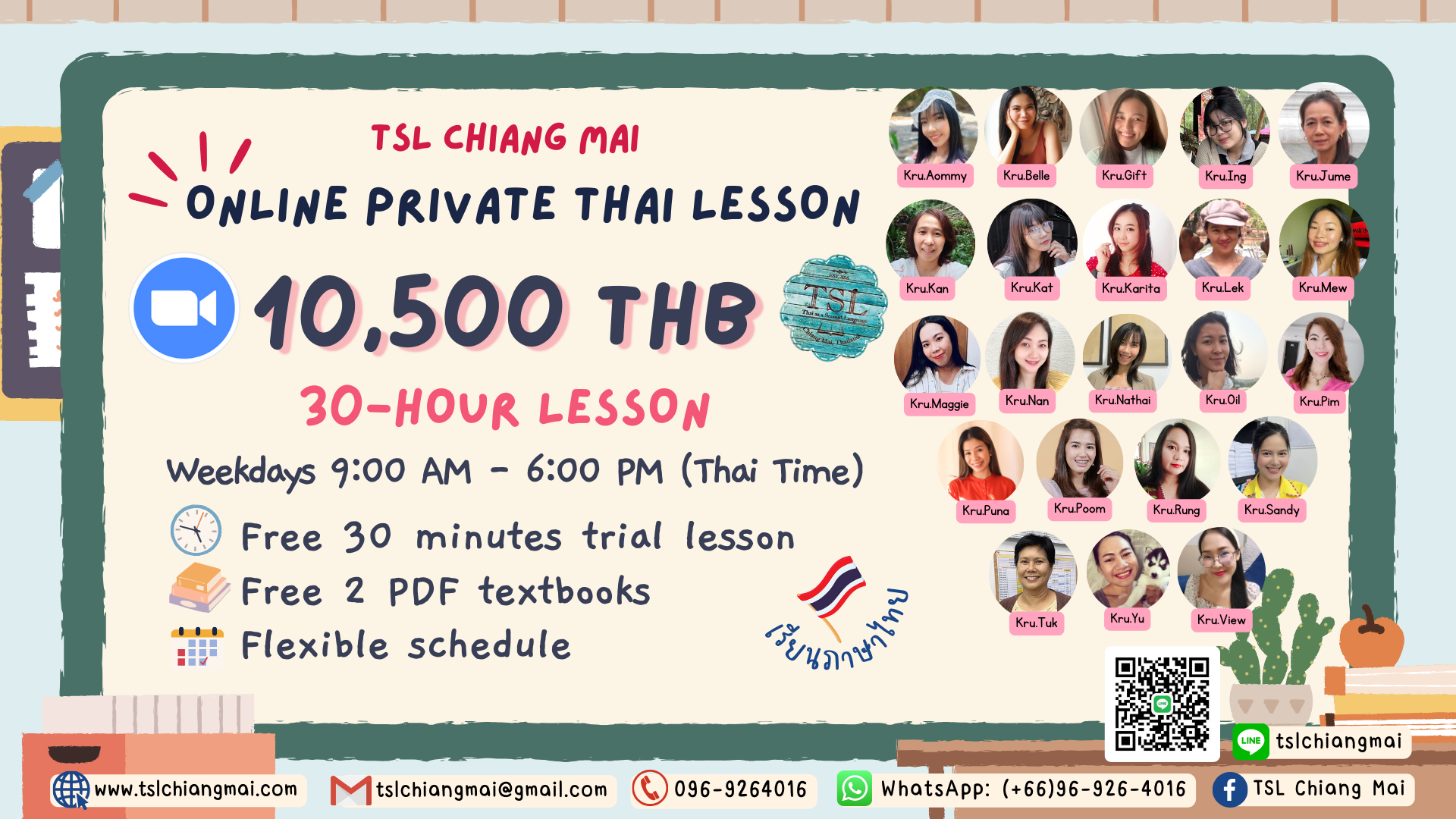 Thai Private Courses TSL Chiang Mai- Thai as a Second Language School
